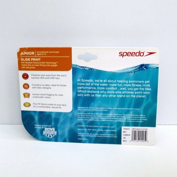 Speedo | Swim | Speedo Junior Glide Print Glitter Black Silver Swim ...